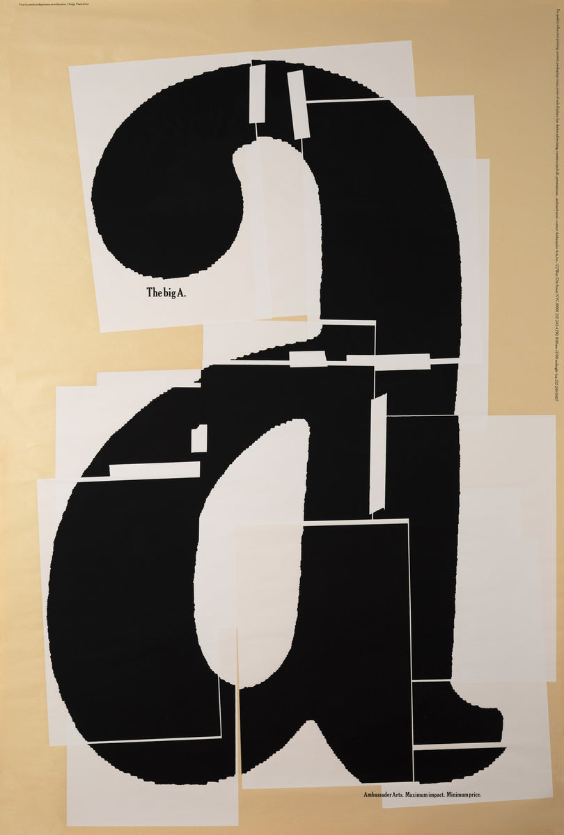 Paula Scher poster, The Big A | Grafa Gallery