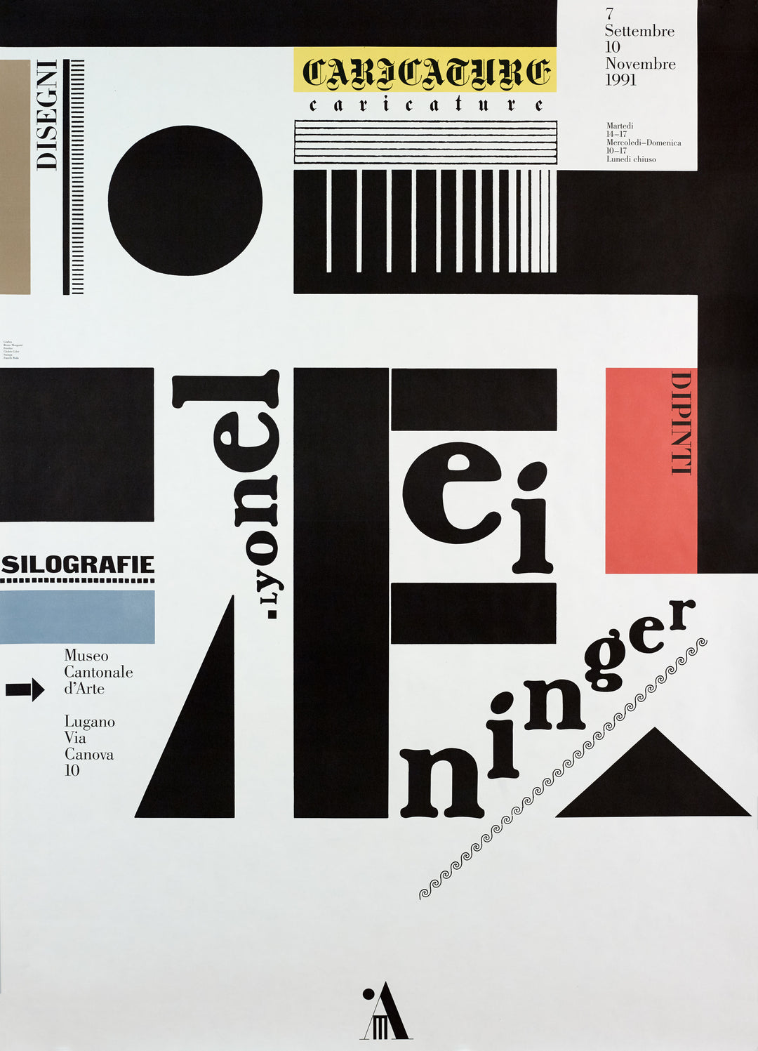 Bruno Monguzzi poster, Lyonel Feininger | Grafa Gallery
