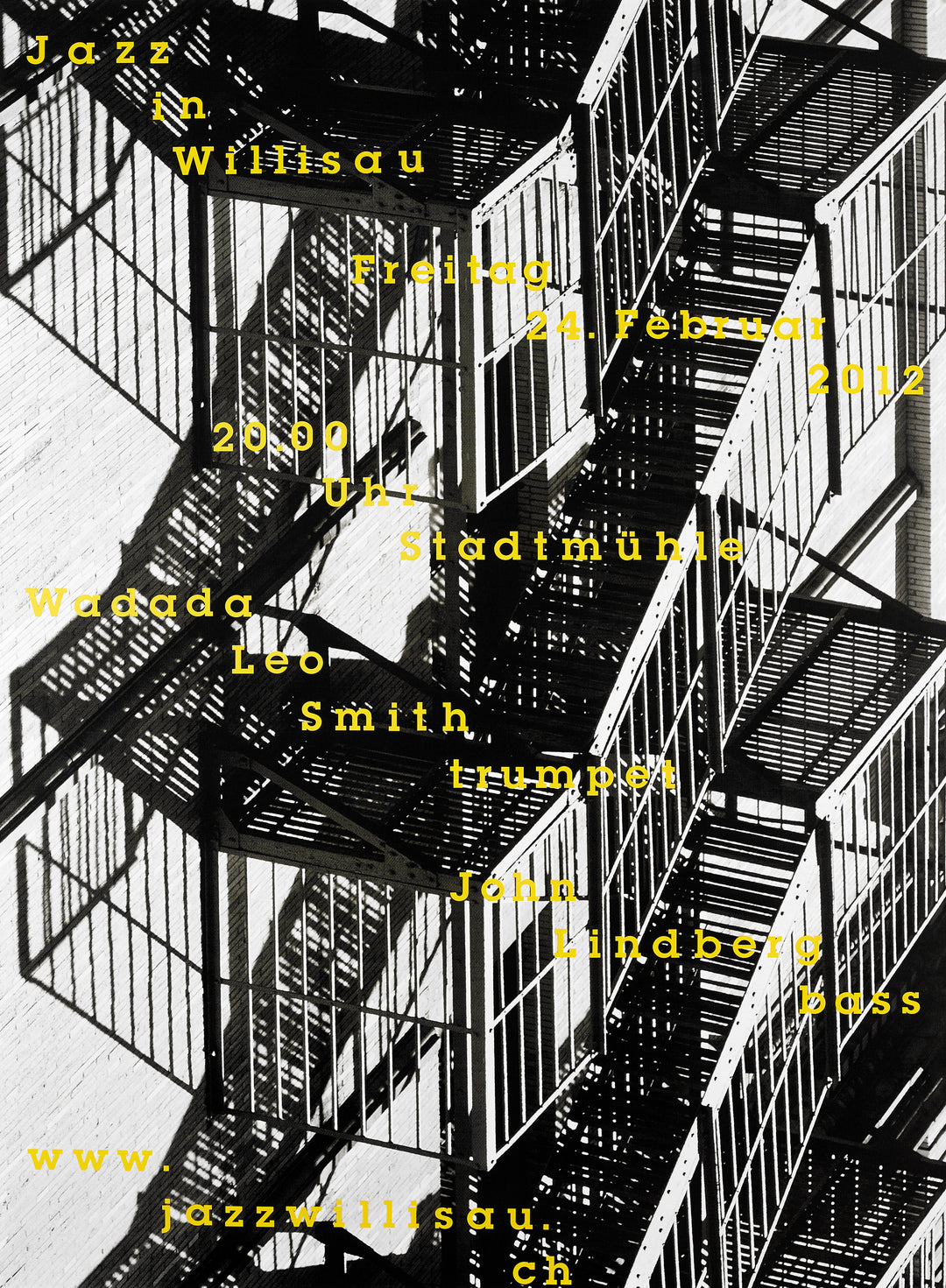 Niklaus Troxler poster, Jazz in Willisau, Smith - Lindberg| Grafa Gallery
