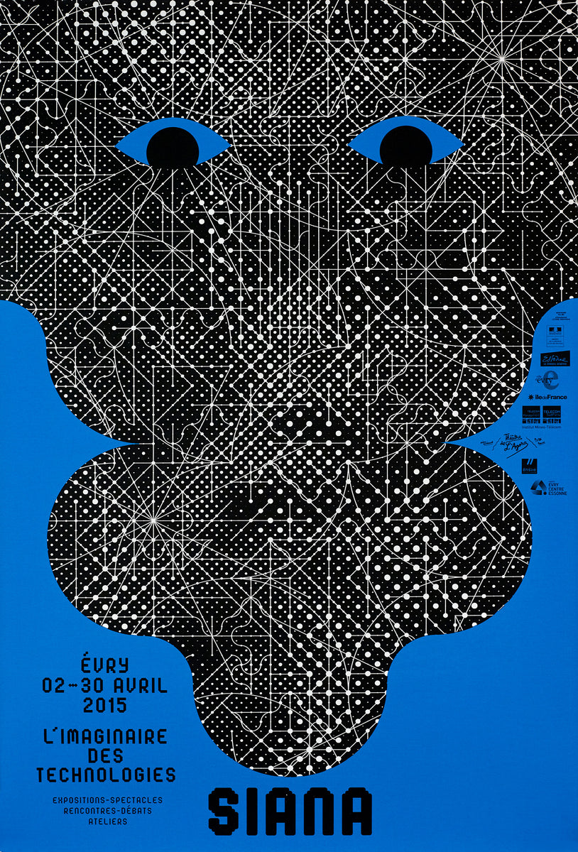 Helmo poster, Siana (blue) | Grafa Gallery