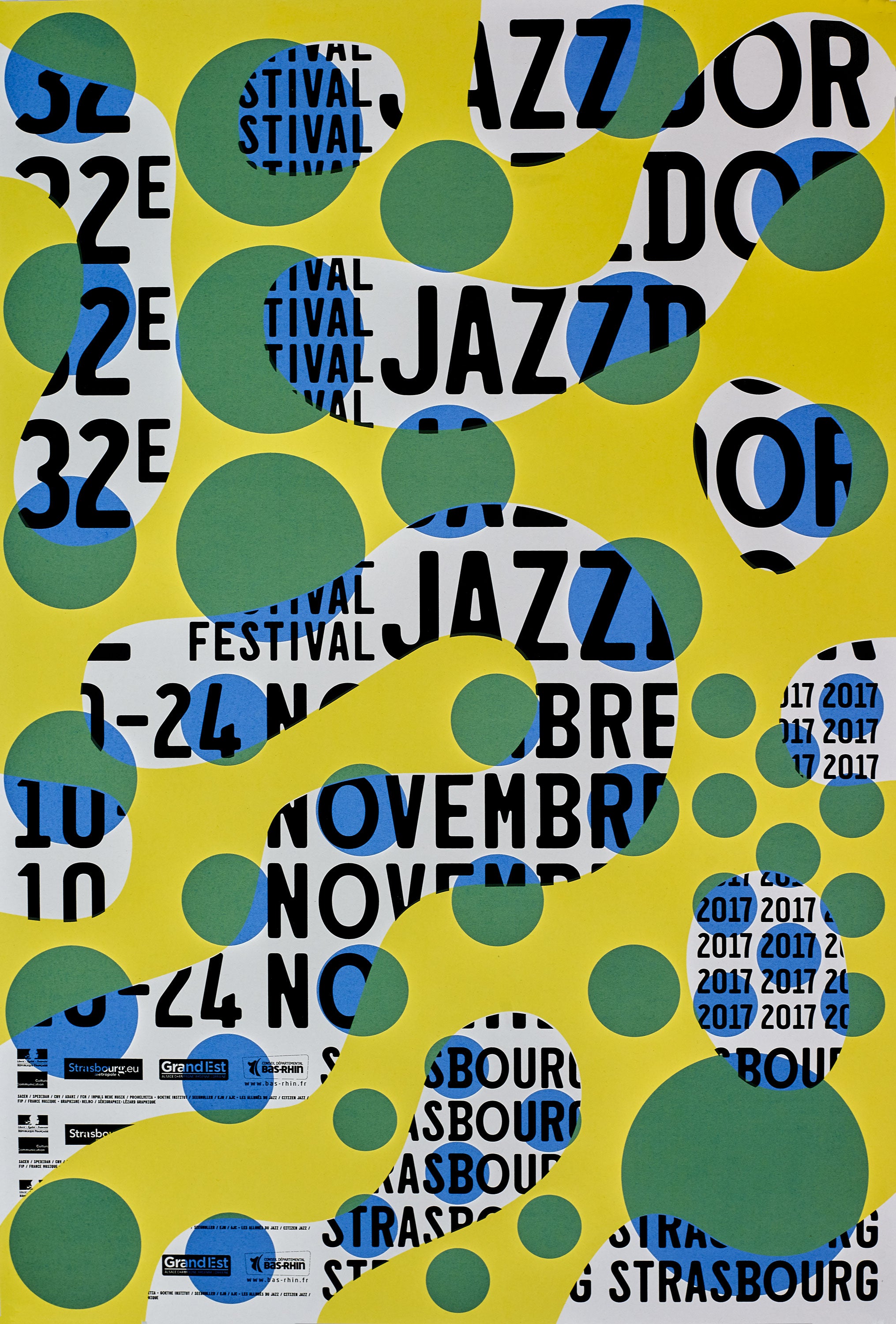 Helmo poster, Jazzdor Festival Strasbourg | Grafa Gallery