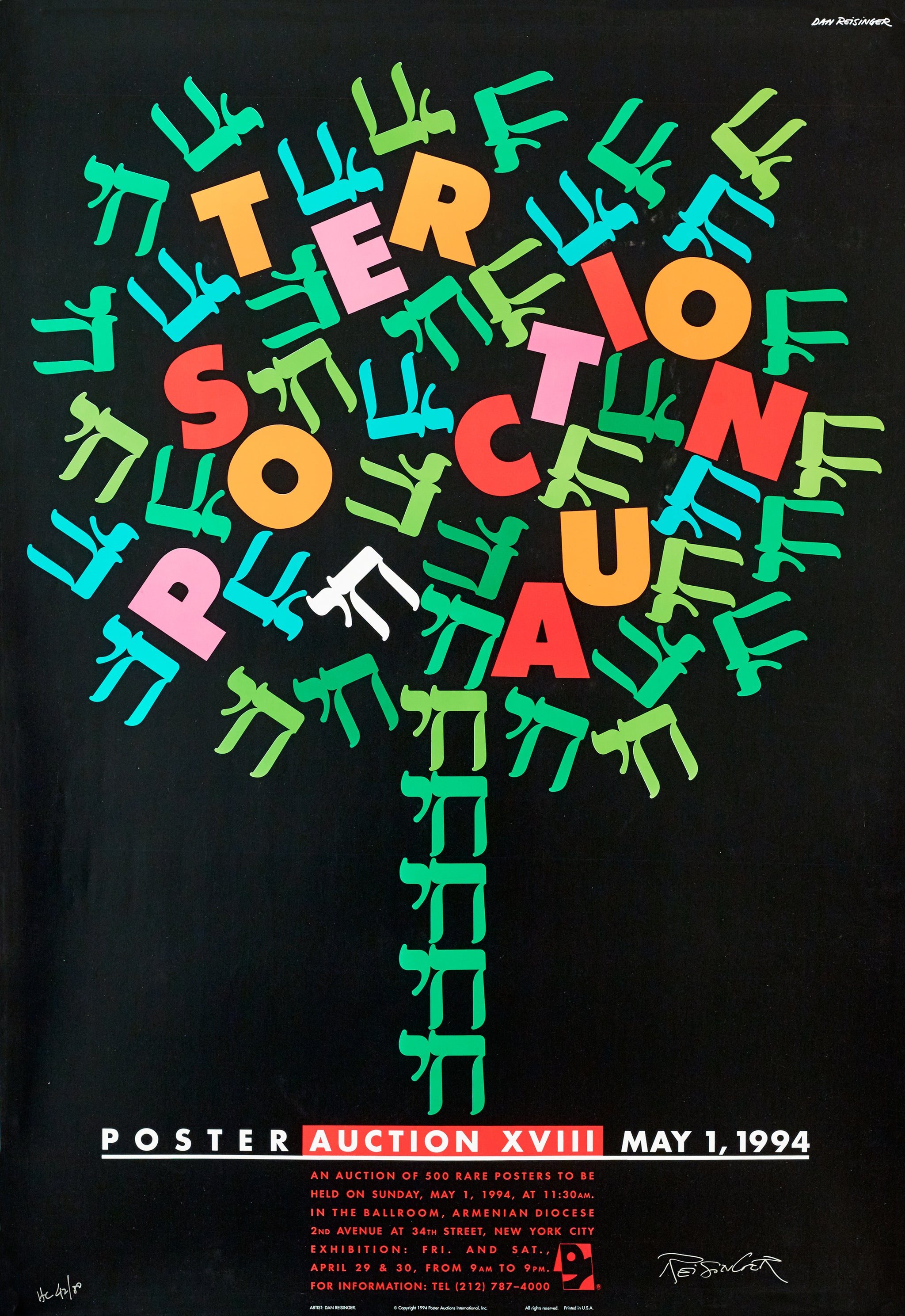 Dan Reisinger poster, Poster Auction XVIII | Grafa Gallery